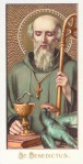 Saint Benedict 480–547. Feast Day: July 11.